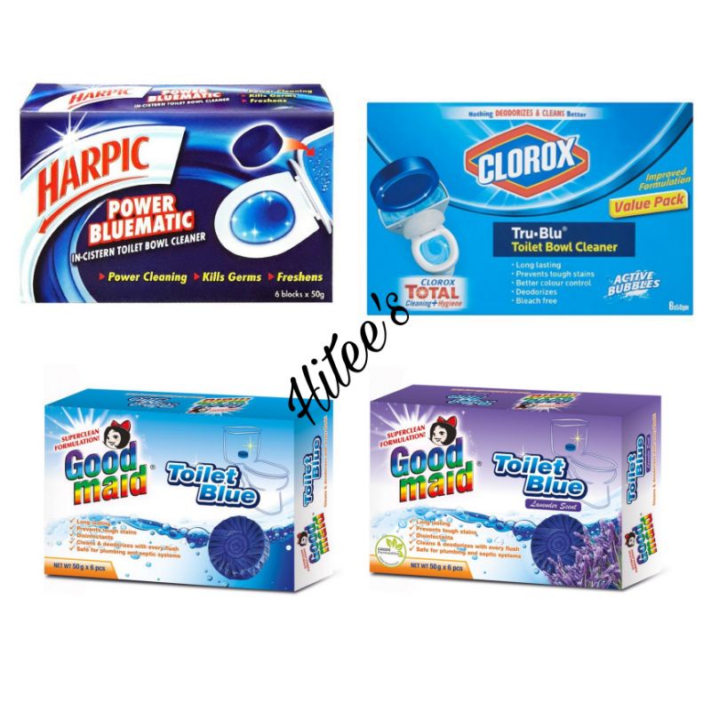 Harpic Power Bluematic Clorox Toilet Block Cleaner Goodmaid Toilet Bowl ...