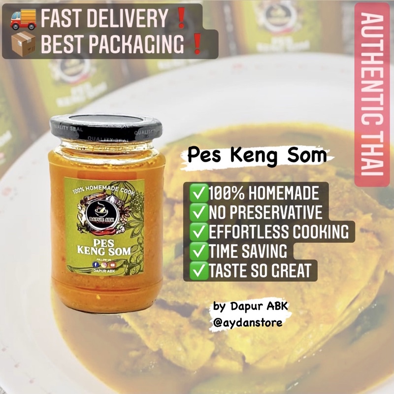 Pes Masakan Thai | Keng Som | Asam Pedas Siam | Perencah | Rempah ...