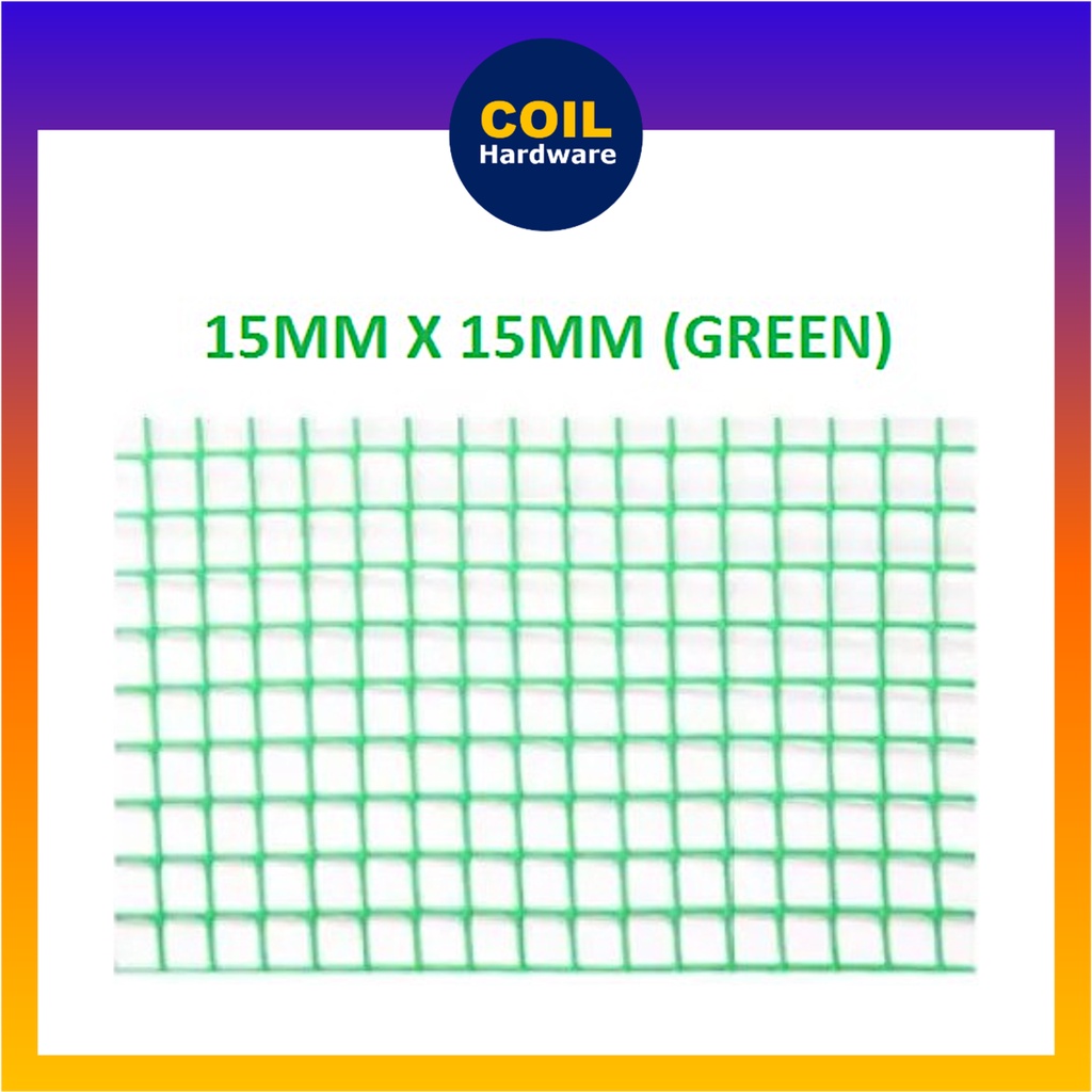 1M X 24M NYLON SQUARE MESH / HDPE MESH / PLASTIC NET / PVC NET / GARDEN ...