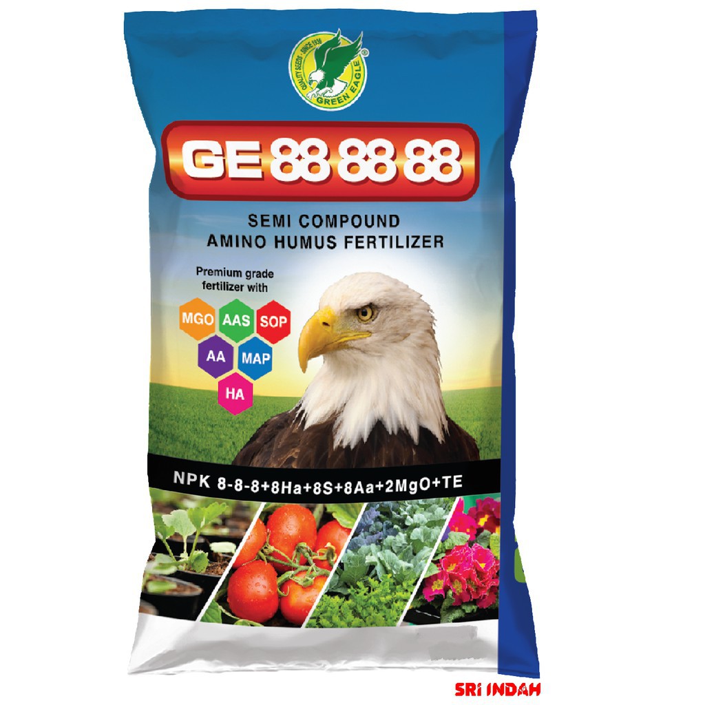 1kg NPK 8-8-8 Baja Semi Compound Amino Humus (GE 88 88 88) | Shopee ...