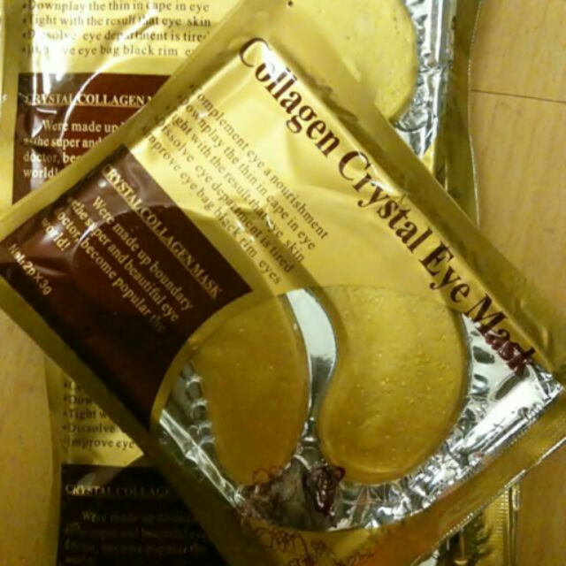 CRYSTAL COLLAGEN GOLD POWDER EYE MASK | Shopee Malaysia