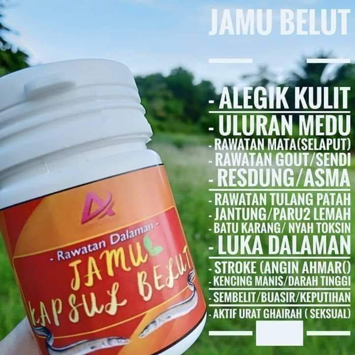 Jamu Kapsul Belut Original Rawatan Dalaman | Shopee Malaysia