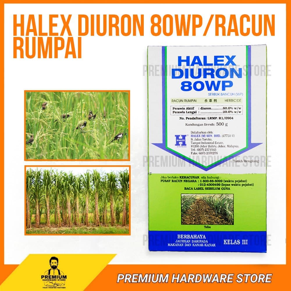 HALEX Diuron 80WP 500g Herbicide Grass Killer (Same As Ancom Hextar BM ...