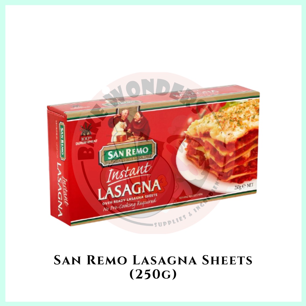 Garofalo Lasagna Sheets/ San Remo Lasagna Sheets/ Instant Lasagna ...