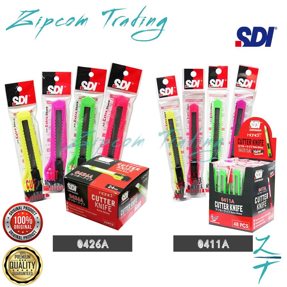 SDI CUTTER KNIFE (0411A & 0426A) | Shopee Malaysia