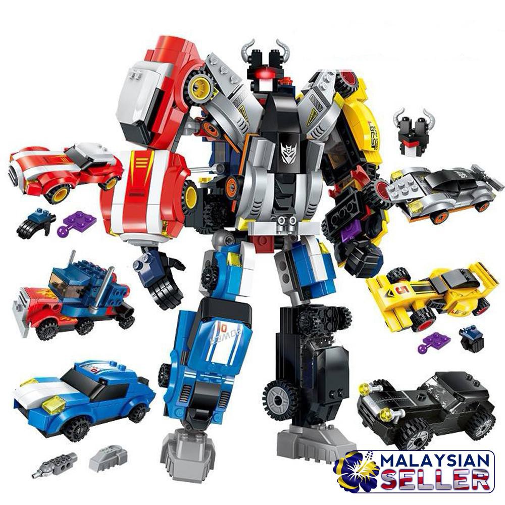 grab Transformers Decepticon Robot Assembly Vehicle Car Toy Set ...