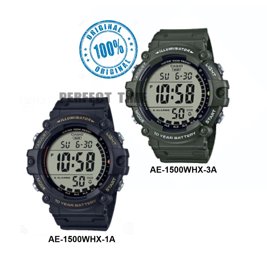 AE-1500WHX ORIGINAL CASIO MEN WATCH WITH SPORT DESIGN | Shopee Malaysia