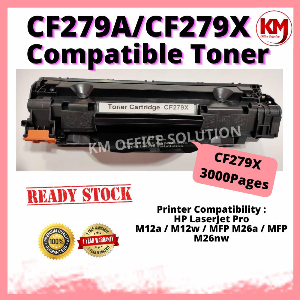 HP CF279A CF279X 79A 279A Compatible Toner HP Pro M12a M12w M26a M26w ...