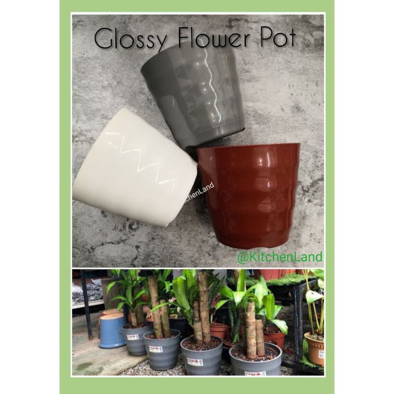 18cm Plastic Flower Pot /Pasu bunga plastik | Shopee Malaysia