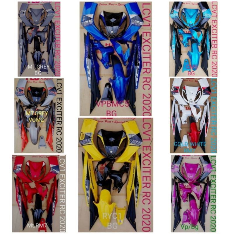 LC135 V1 EXCITER RC 2020 Pink/Blue/Yellow/Red/Grey/White Red/Blue Black ...