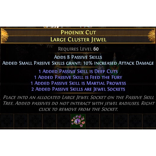 Large Cluster Jewel (Deep Cuts & Feed The Fury & Martial Prowess & Add ...