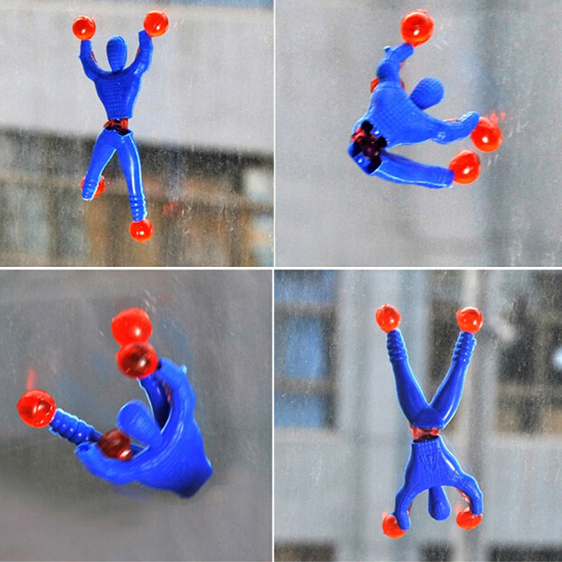 Funny Sticky Wall Climbing Men Toy Kids Toys Climbing Flip Plastic Man ...