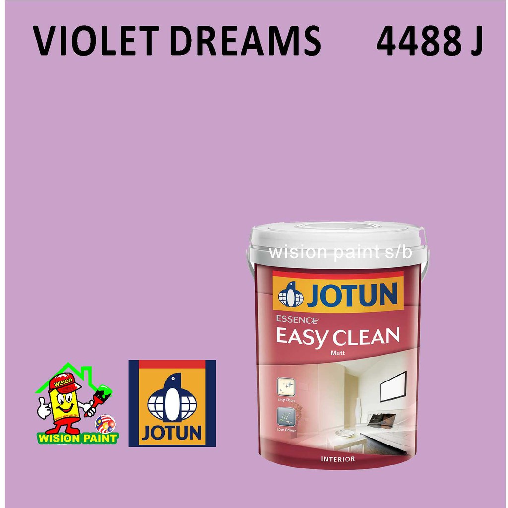 VIOLET DREAMS 4488 J ( 5L ) JOTUN ESSENCE EASY CLEAN INTERIOR MATT ...