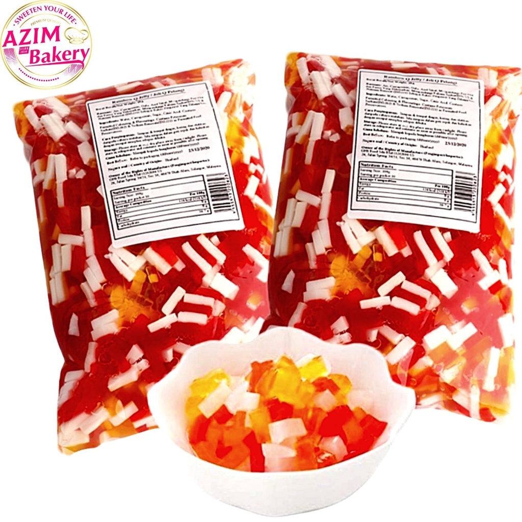 Rainbow Jelly Topping 1kg | Topping Jelly | Colorful Jelly | Jeli ...