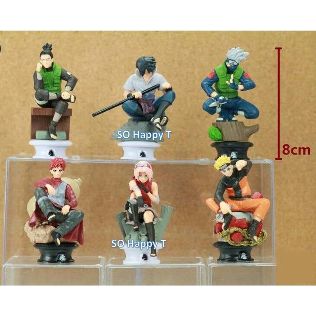 Naruto Chess Figurines Set / Cake Topper (6 pcs) | Shopee Malaysia
