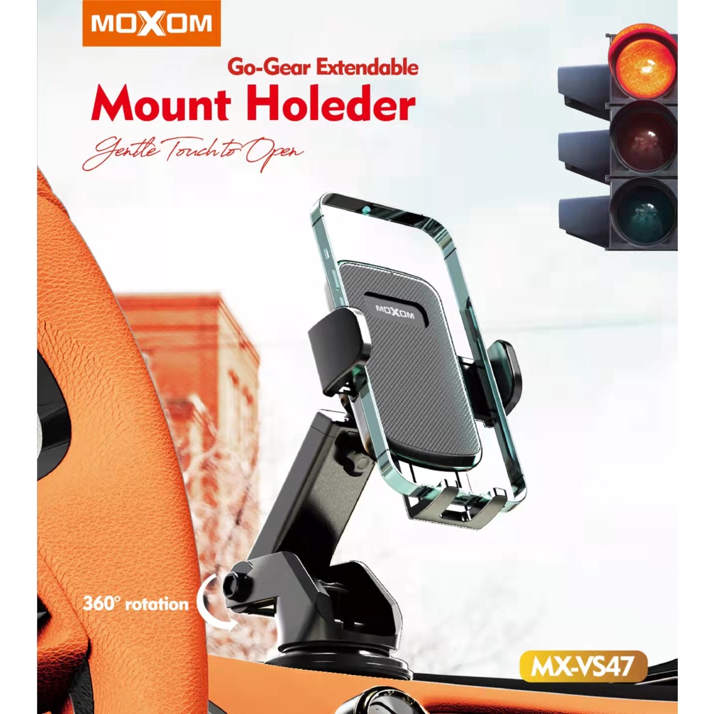MOXOM MX-VS47 GO-Gear Extendable Car Mount Holder 360 Rotating Car ...