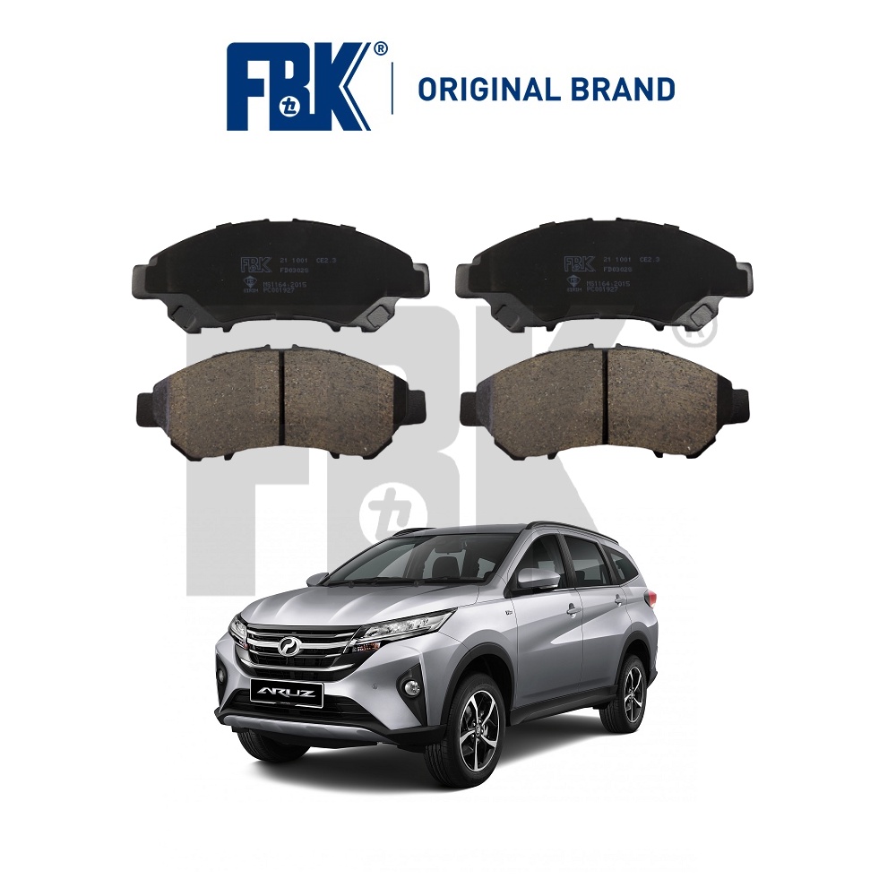 FBK Disc Brake Pad Front - Perodua Aruz Toyota Rush F800 2017 | Shopee ...