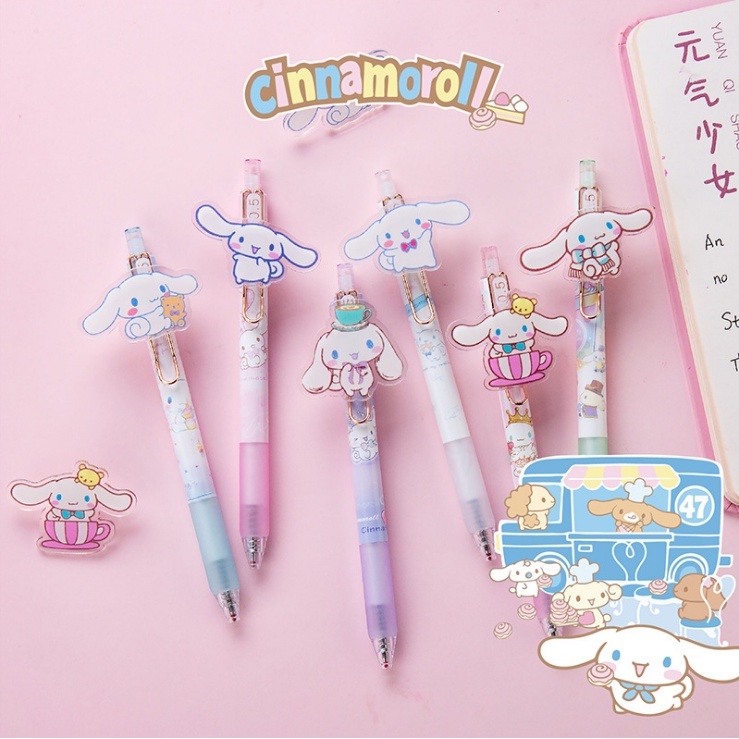 1Pc Cute Cinnamoroll Styling Ballpoint pen 0.5mm cartoon pen stationary ...