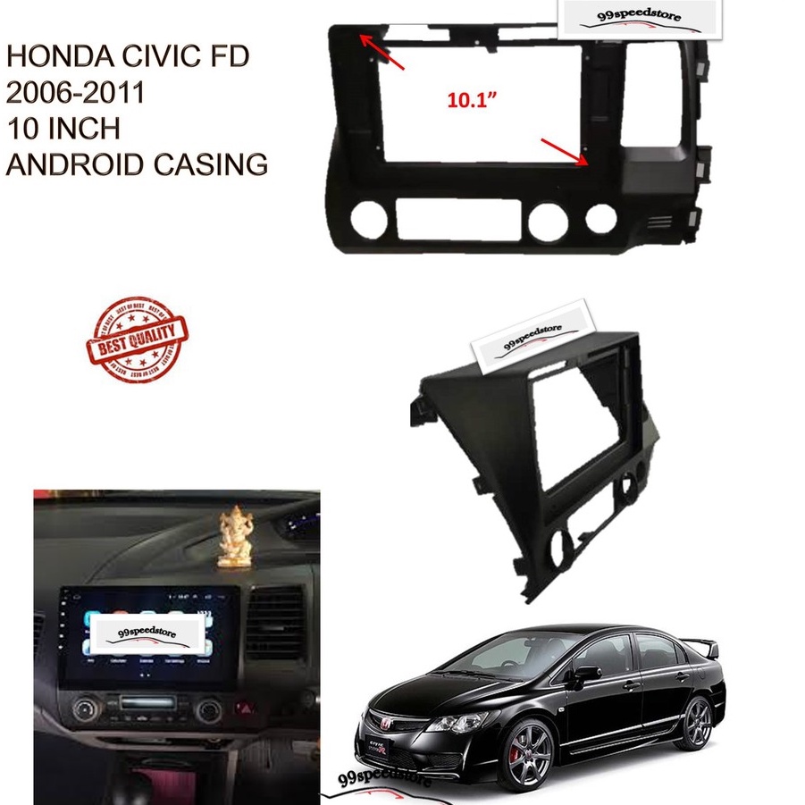 HONDA CIVIC FD 2006 - 2011 10 INCH ANDROID PLAYER CASING | Shopee Malaysia