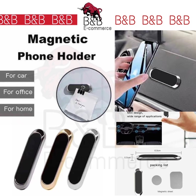 Multi functional Aluminium Alloy Magnetic Magnet Car Mount Phone Holder ...
