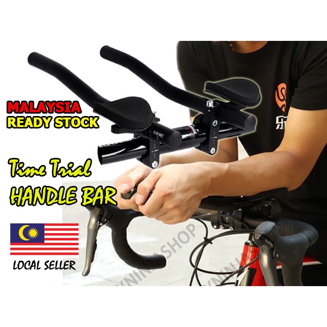 READY‼️ Bicycle Rest TT Handlebar Clip On Extension Triathlon Aerobar ...