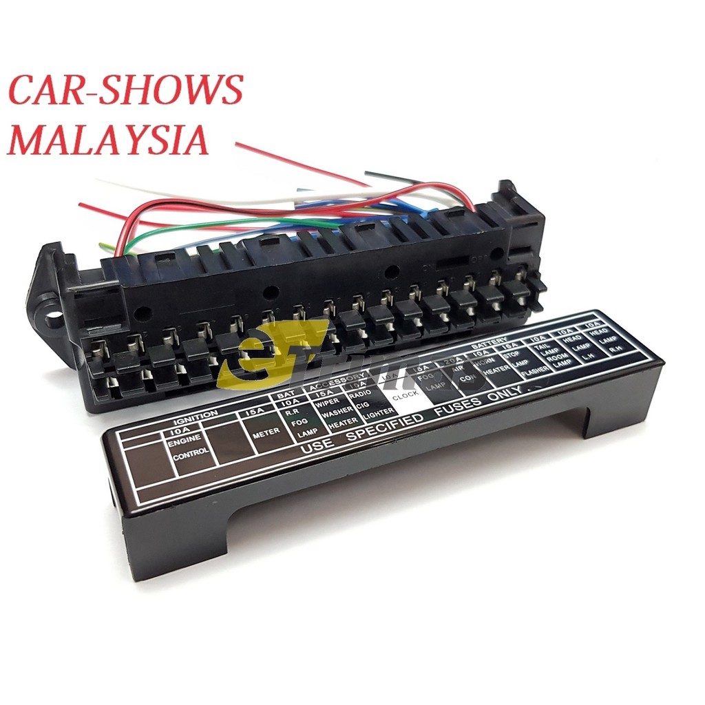15 Poles Automotive Plug In Fuse Block Modify Myvi Viva Axia Alza ...
