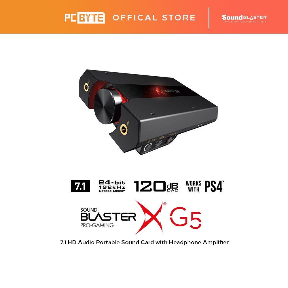 Creative Sound BlasterX G5 7.1HD Audio Portable USB Sound Card With ...