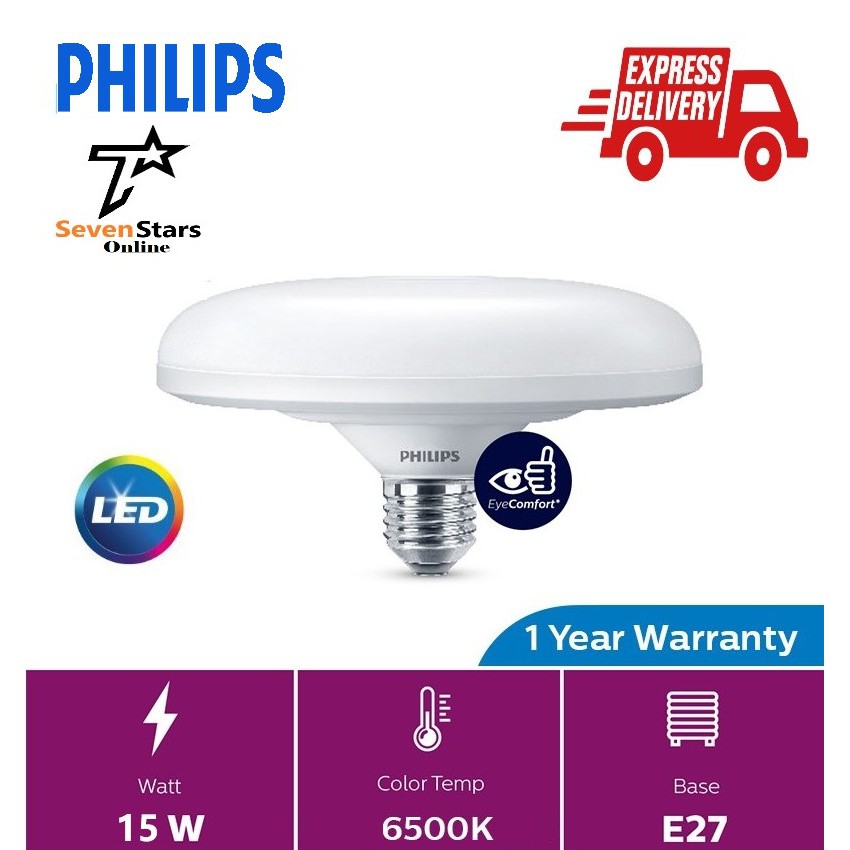 PHILIPS MYCARE 15W LED CEILING BULB (UFO) (Cool Daylight) | Shopee Malaysia