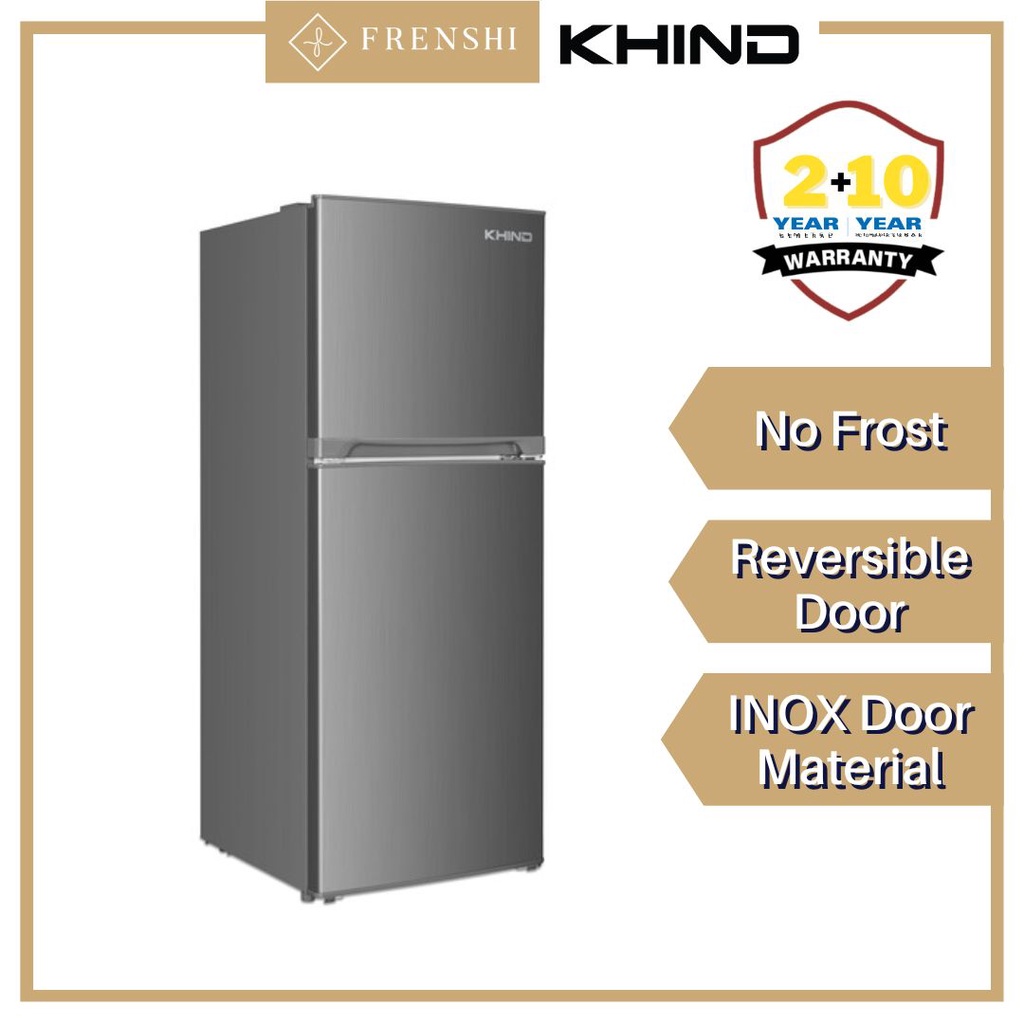 Khind 2-Door Refrigerator (216L) RF200 [ Frenshi ] | Shopee Malaysia