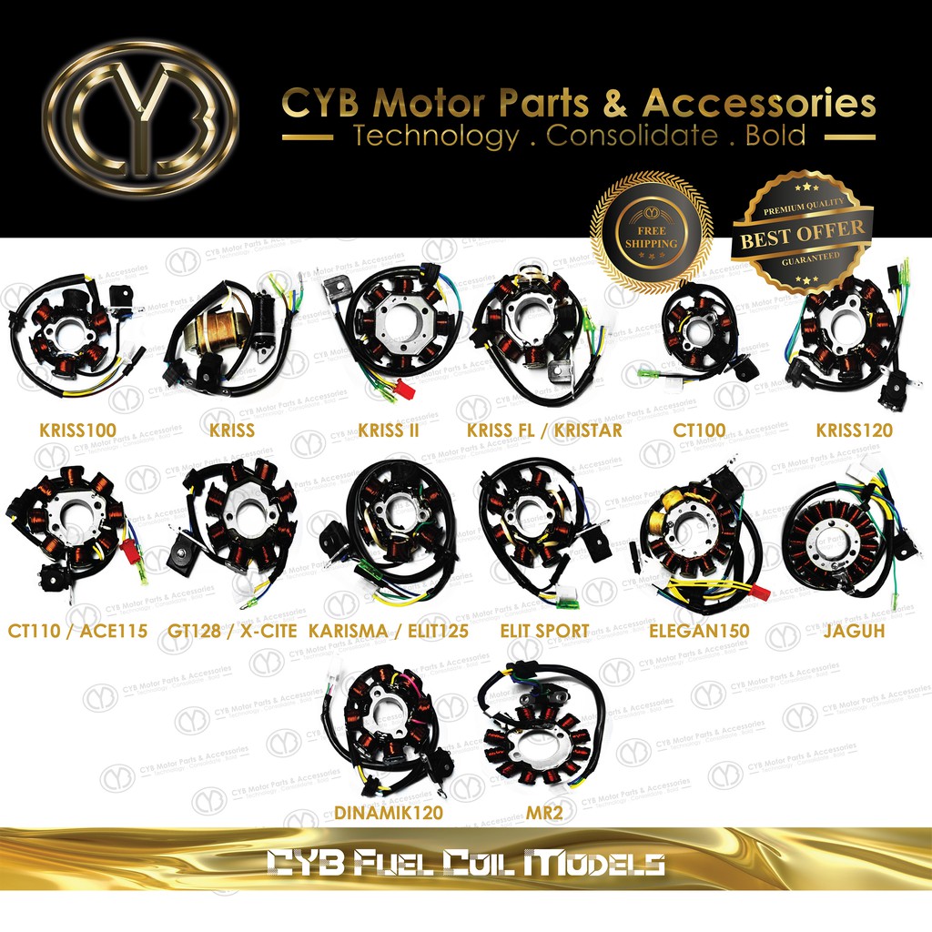 FUEL COIL KRISS 2 FL 100 KRISTAR CT100 120 CT110 ACE GT128 X-CITE ...