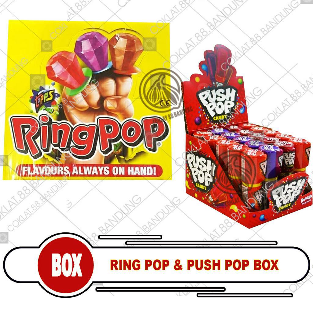 Push Pop Lipstick Candy Box 20pcs & 24-piece Pop RingRing – Favorite ...