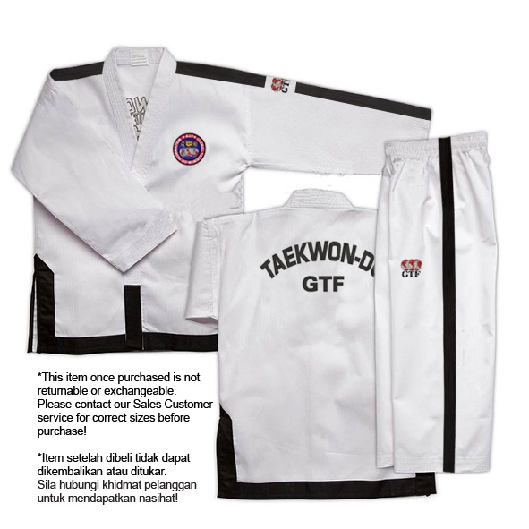 Adidas ADI-Champ ITF GTF Taekwondo Uniform Black Belt Uniform | Shopee ...