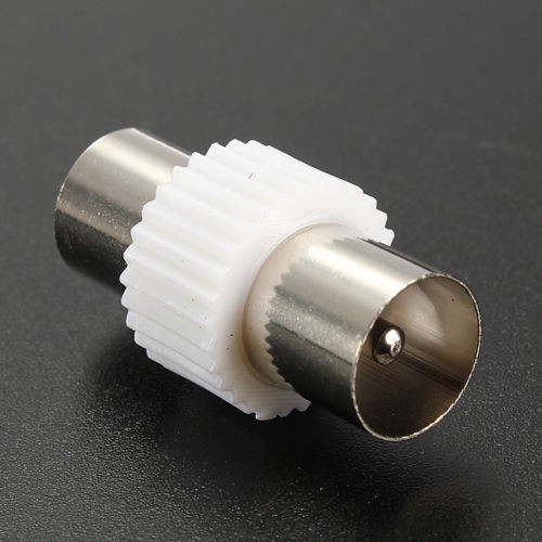 TV Aerial RF Coaxial Coax Cable Coupler Connector Adaptor - Male To ...