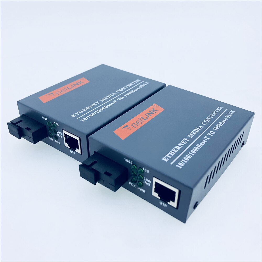 FTTH 1 Pair Gigabit Fiber Optical Media Converter 10/100/1000Mbps ...