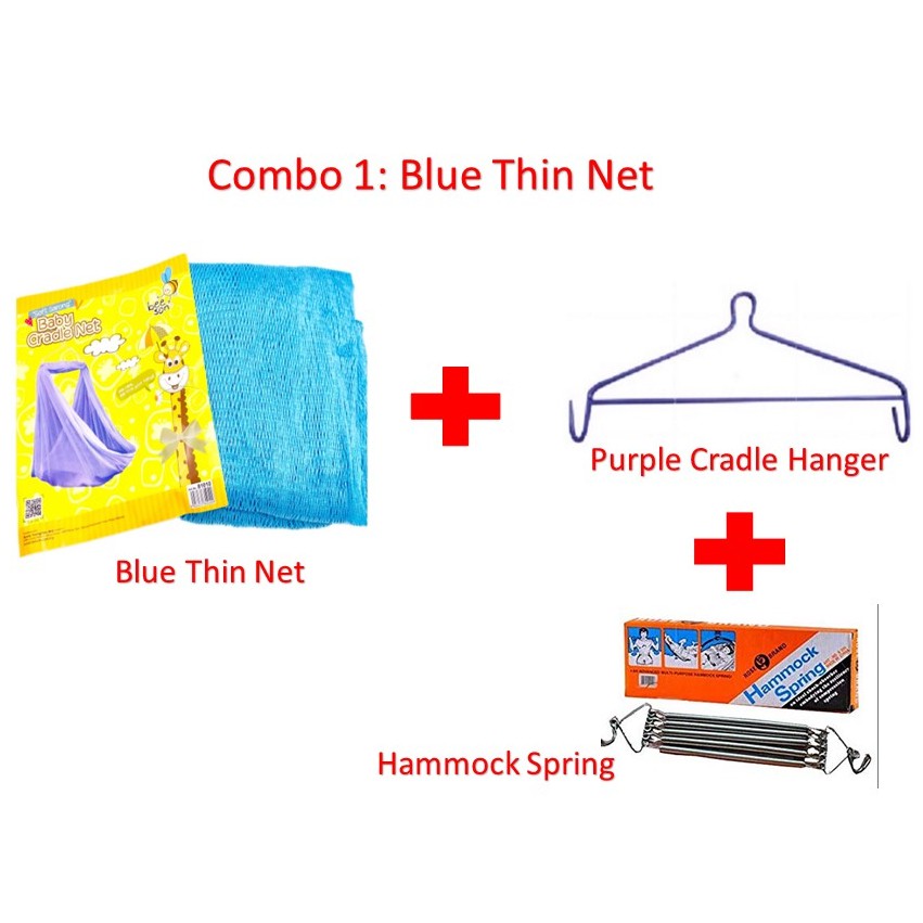 Thin Baby Cradle Net (Fish Net) / Kain Buaian Bayi Combo Set | Shopee ...