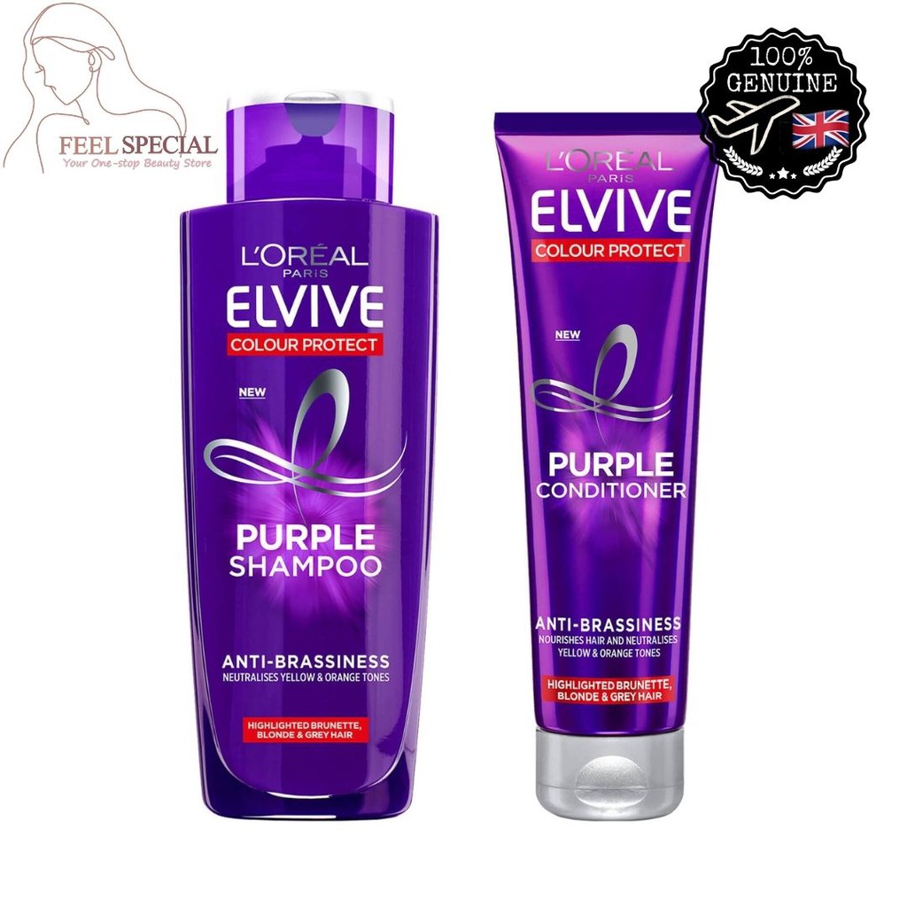 KL READY STOCK 🇬🇧 | L'Oreal Paris Elvive Colour Protect Anti-Brassiness ...