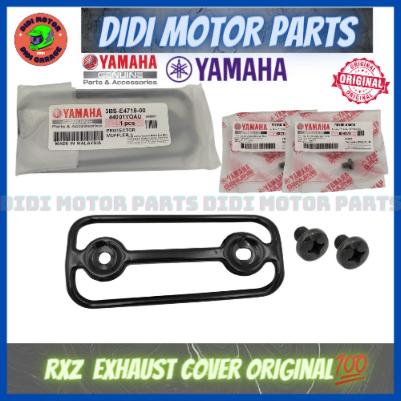DIDI MOTORPARTS，Rxz Muffler Cover OriginalHLY💯，Rxz Exzos Cover Original ...
