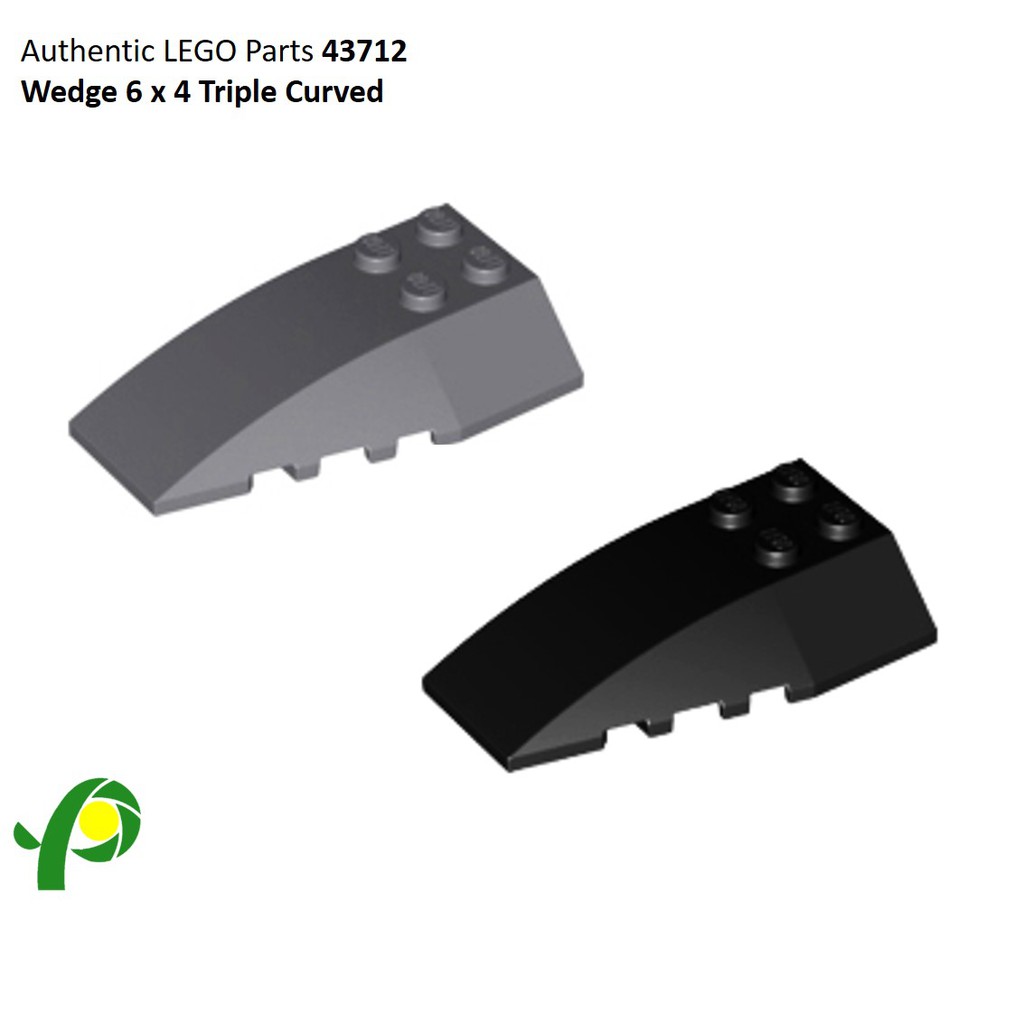 LEGO Parts 43712 Wedge 6x4 Triple Curved | Shopee Malaysia