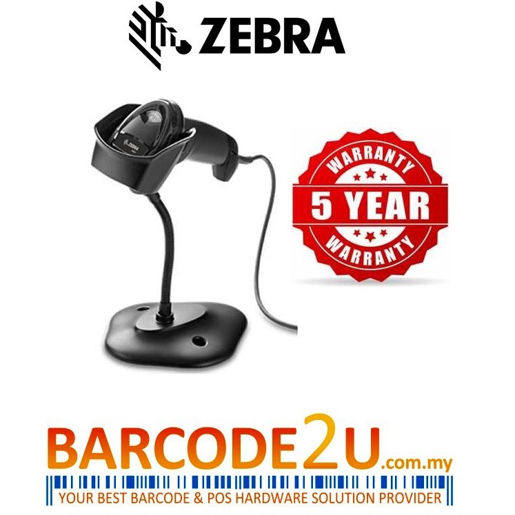 Zebra DS2208 QR Barcode Scanner with Stand - USB | Shopee Malaysia
