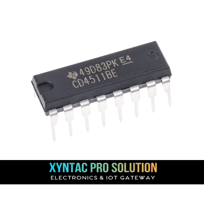 [ORIGINAL] CD4511BE BCD to 7 Segment Latch / Decoder / Driver | Shopee ...