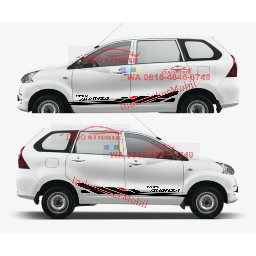 Toyota AVANZA Car STICKER CUTTING AVANZA SIDE BODY Car STICKER | Shopee ...