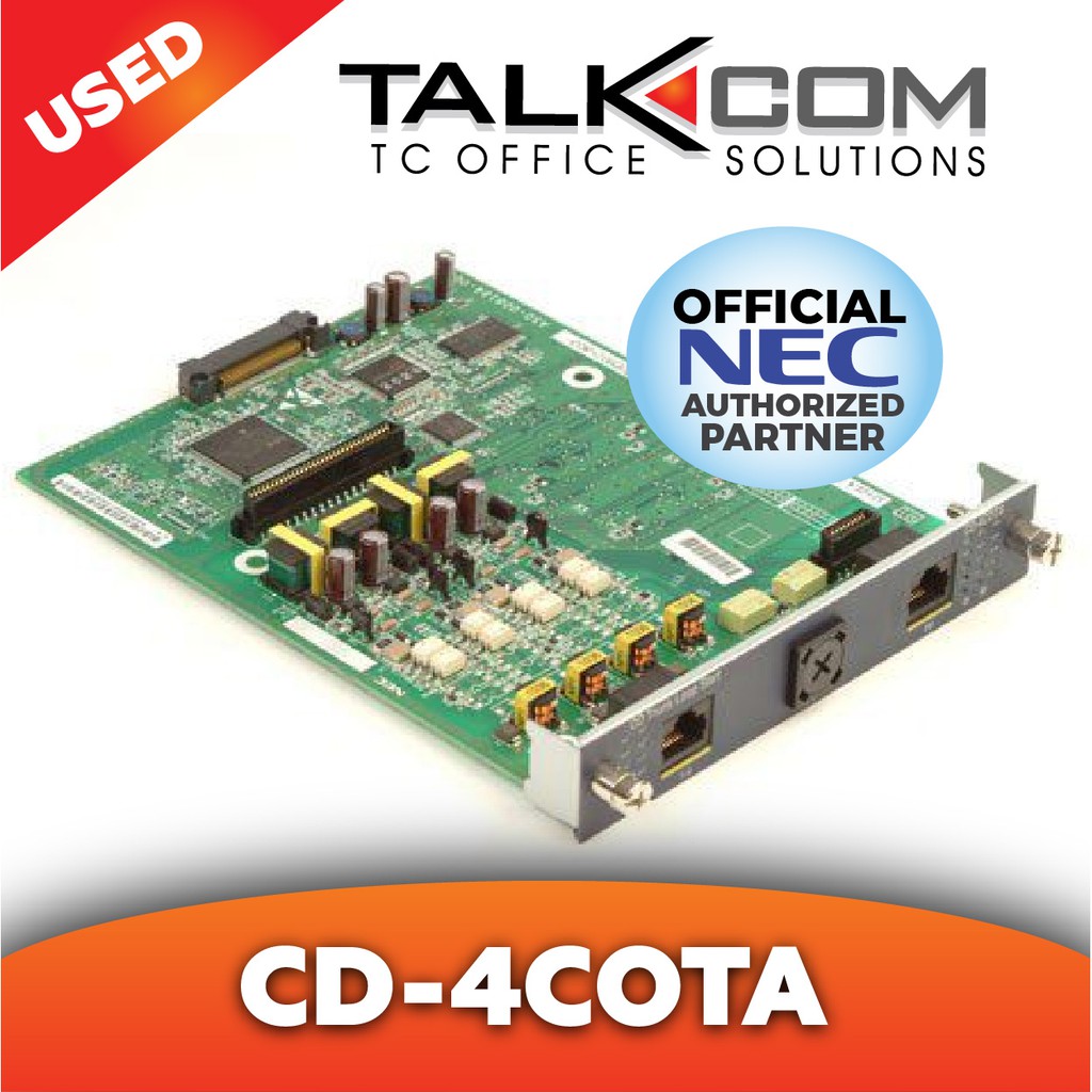 NEC CD-4COTA ANALOGUE TRUNK CARD FOR SV8100 SYSTEM | Shopee Malaysia