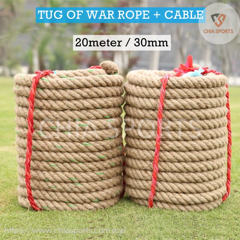 Tug of War Rope 20m 3cm 30mm with cable Tali Tarik Official Battling Rope Sukan Sport | Shopee ...