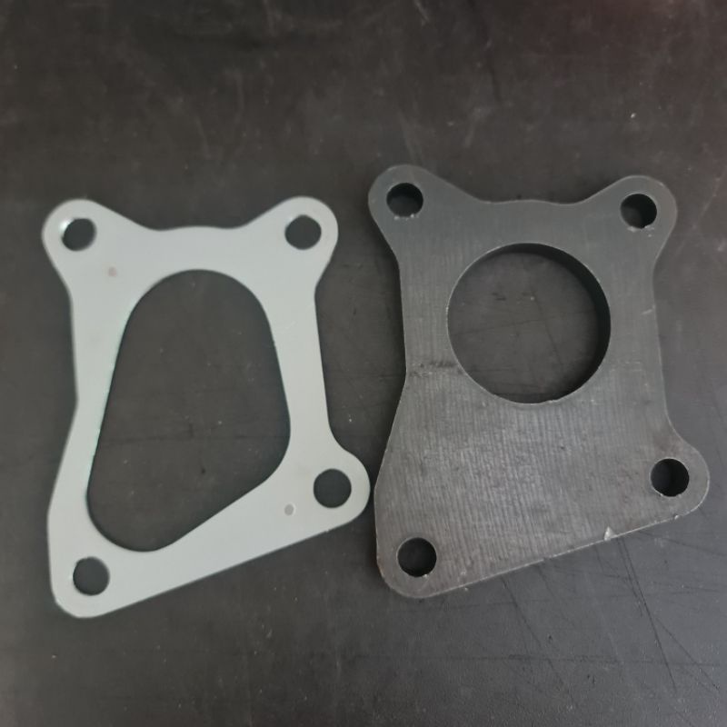 Subaru RHF4 VF25 VF33 Turbo outlet downpipe flange and Metal Gasket ...