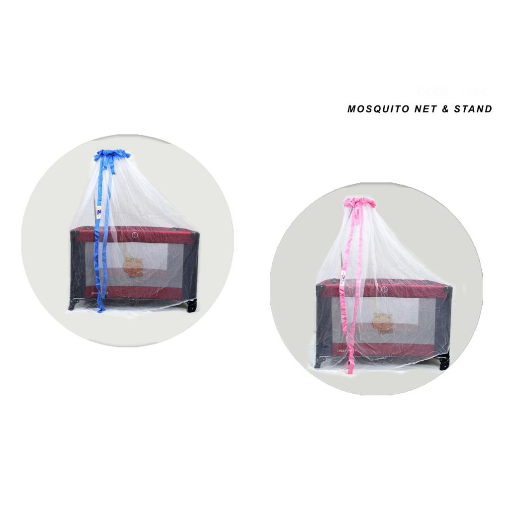 Masbaby Premium Playpen Mosquito Net With Stand Kelambu Katil Baby 蚊帐 ...