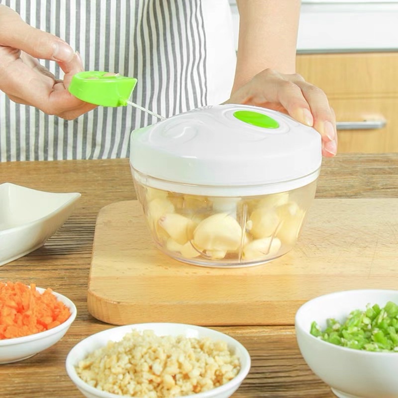 Manual Chopper Vegetable Fruits Hand Pull Mincer Blender Processor Food ...