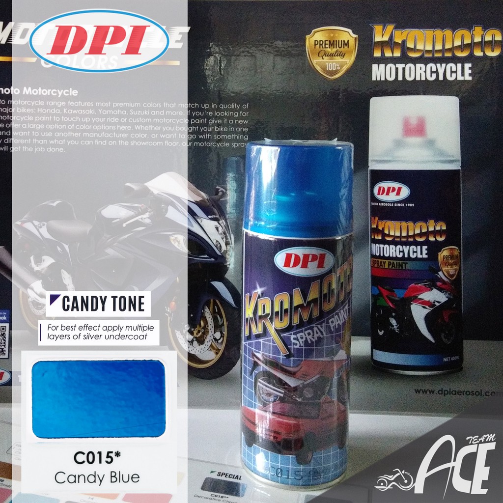 DPI Candy Colour Motor Spray Paint Kromoto Aerosol Colour Spray Candy ...