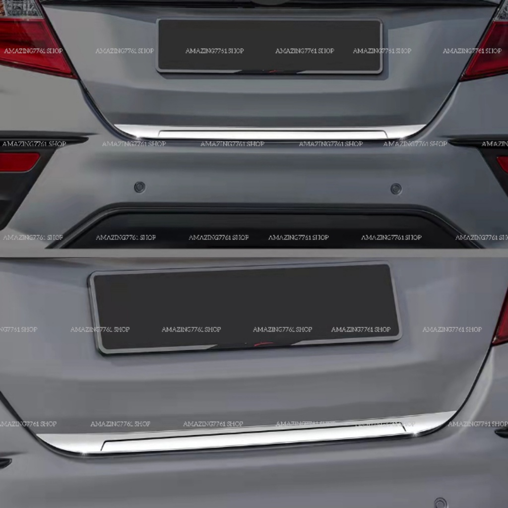 AMAZING PERODUA BEZZA 2016-2024 CHROME REAR TAIL GATE TRIM GARNISH REAR ...