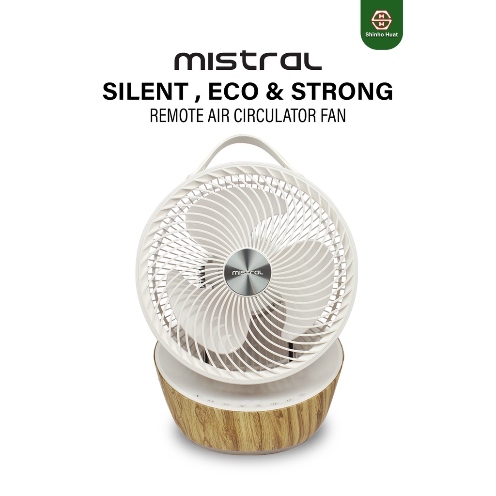 Mistral 9 Inch High Velocity Air Circulator Fan Table Fan Desk Fan with ...