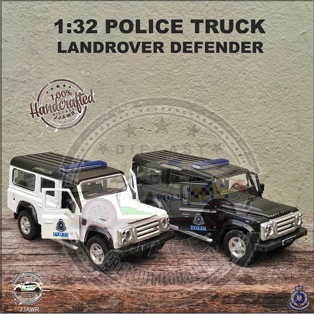LORI POLIS: 1:36 Landrover Defender PDRM Truck Model Diecast Toy ...